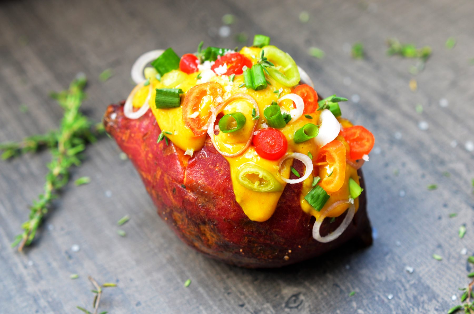 Patates douces farcies (vegan) | Paris d'épices